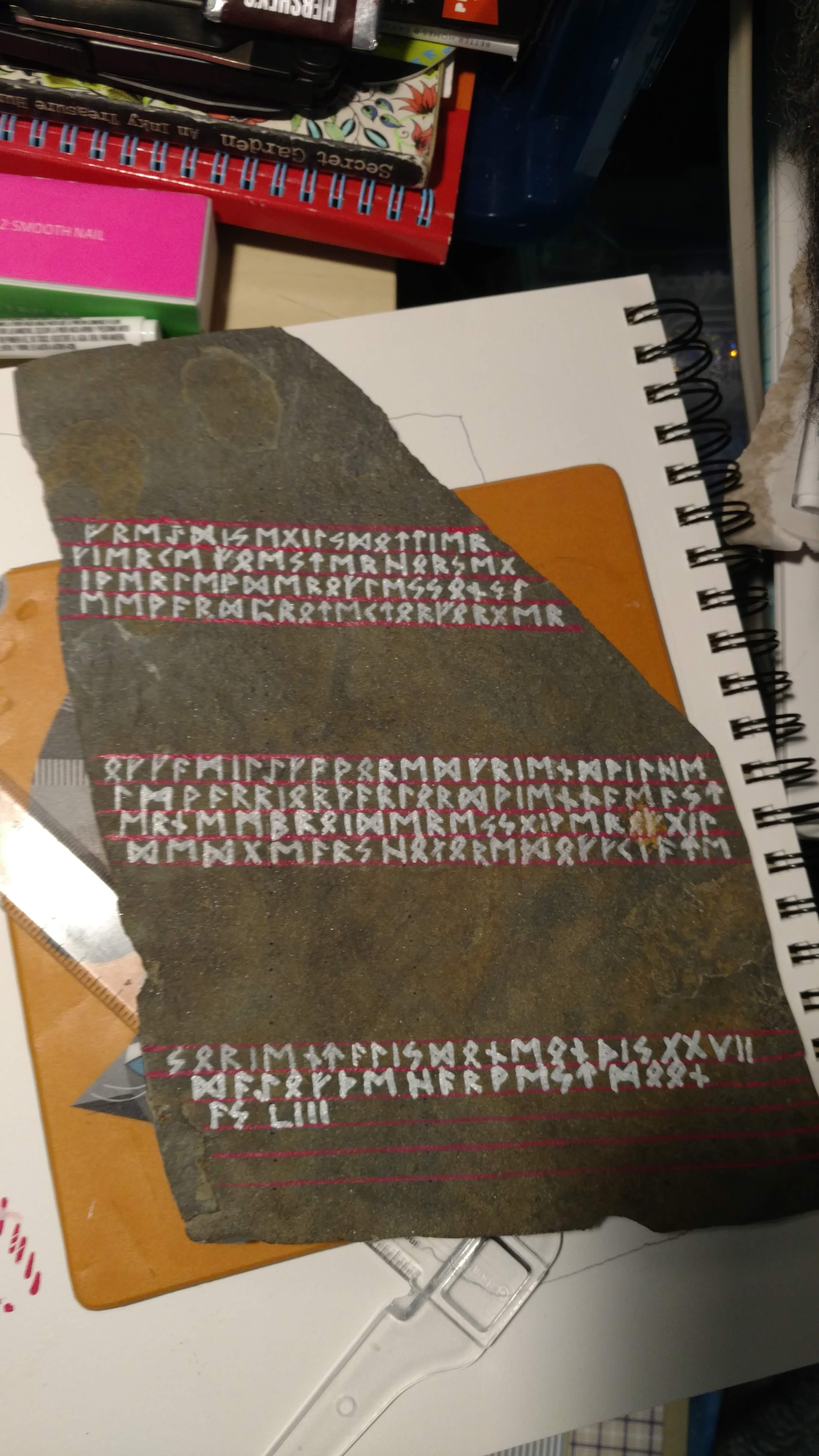 Viking Scroll – WV18-045 | Painted wings and giant rings