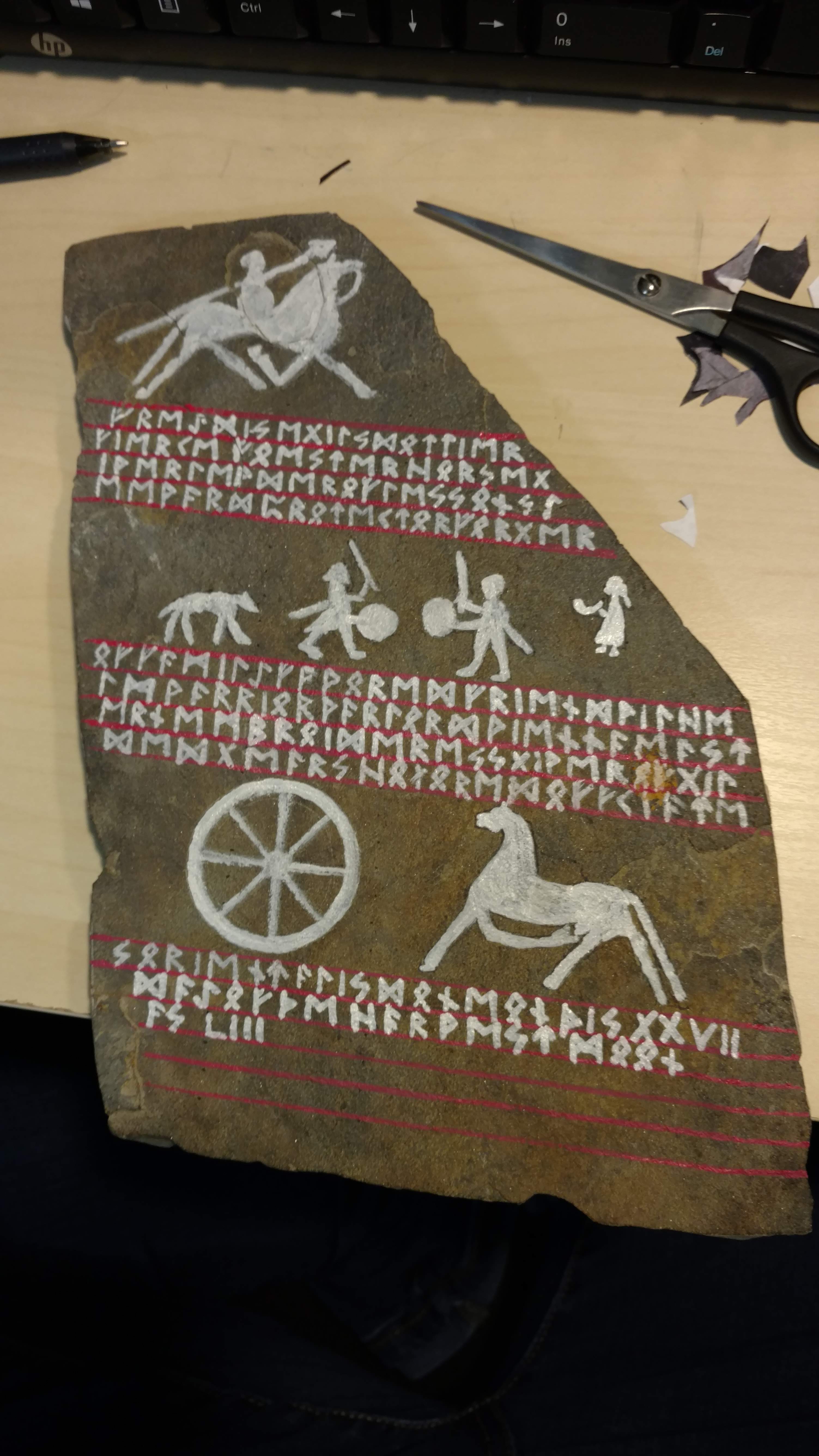 Viking Scroll – WV18-045 | Painted wings and giant rings